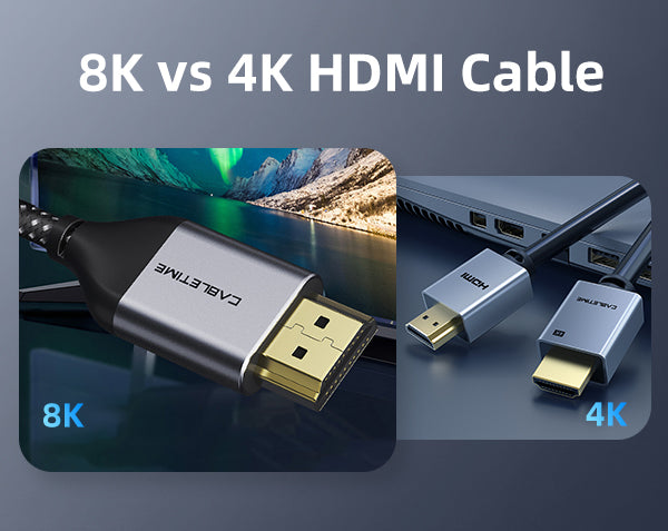 4K HDMI 2.0 대 8K HDMI 2.1 케이블