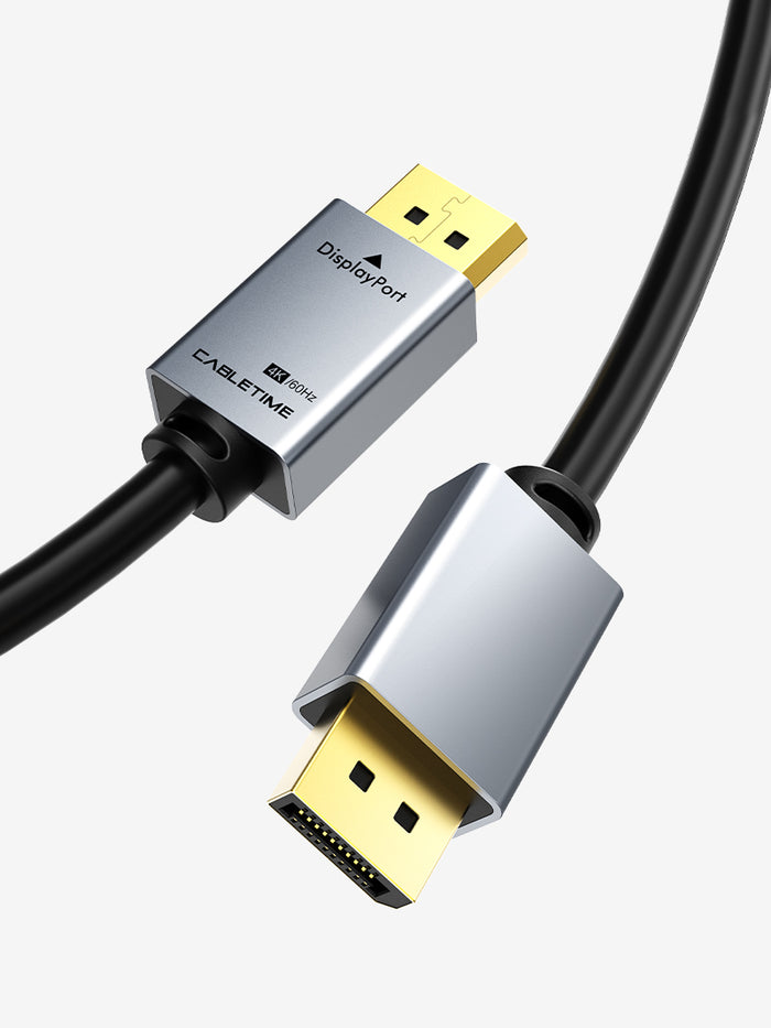 DisplayPort to DisplayPort 1.2 Cable 4K 60Hz 1m 3m 5m - CABLETIME