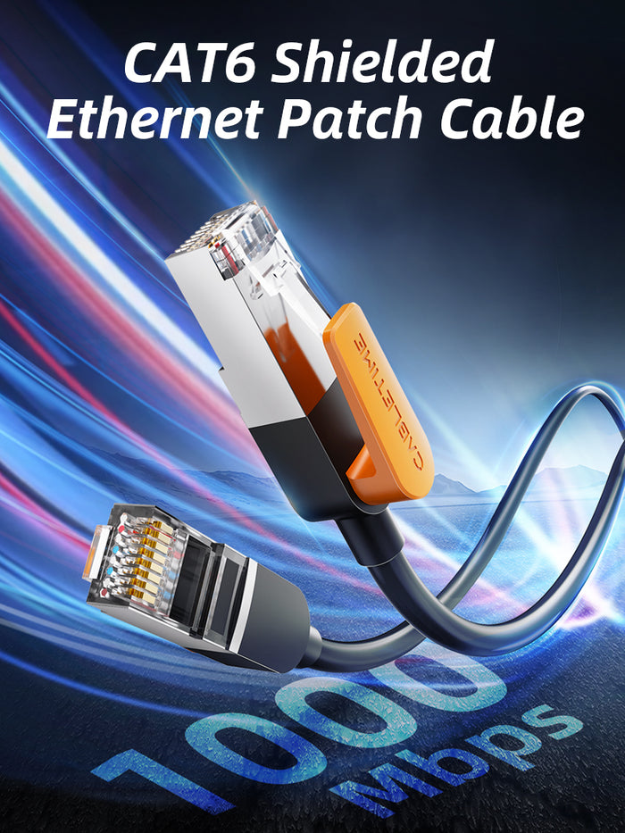 FTP Shielded Cat6 Ethernet Patch Cables 1.5FT 3FT 6FT 10FT 15FT 25FT 50FT