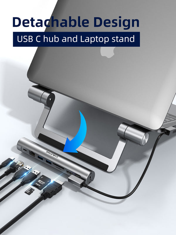 Laptop Docking Station Stand 8 IN 1 for Macbook - CABLETIME