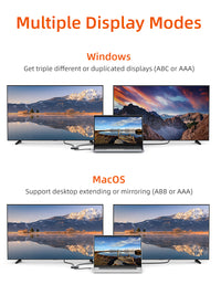 4 IN 1 8K USB C To HDMI DP Adapter Dual 4K - CABLETIME