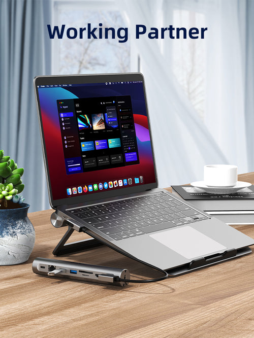 Laptop Docking Station Stand 8 IN 1 for Macbook - CABLETIME